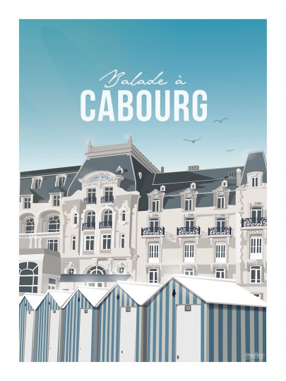 Affiche - Balade à Cabourg par Pauline Launay